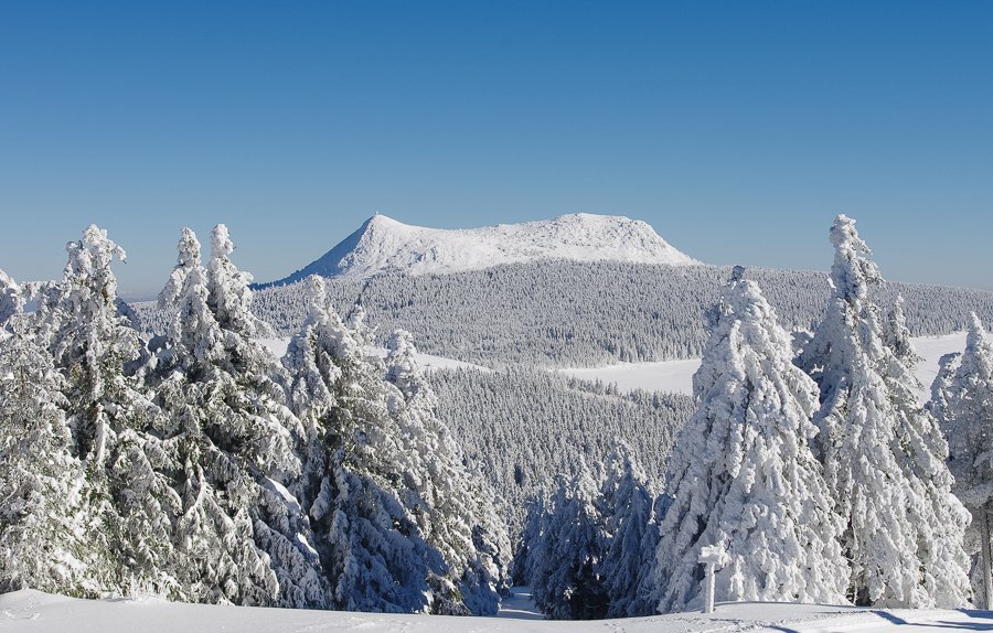 Randonnée raquettes Mézenc, séjour hiver aux Estables