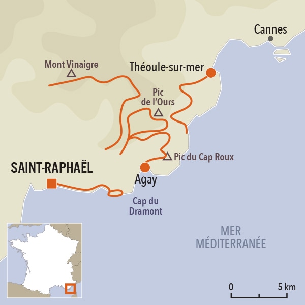 Randonnée massif de l'Estérel - séjour à Saint-Raphaël