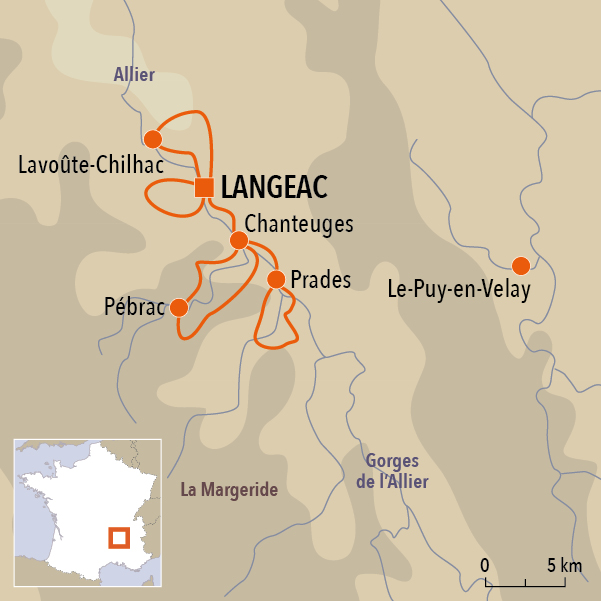 Randonnée dans les gorges de l'Allier avec un guide